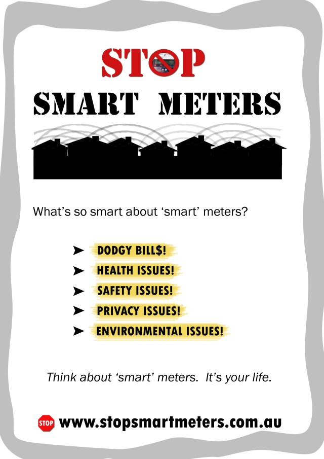 Help spread the word | Stop Smart Meters Australia